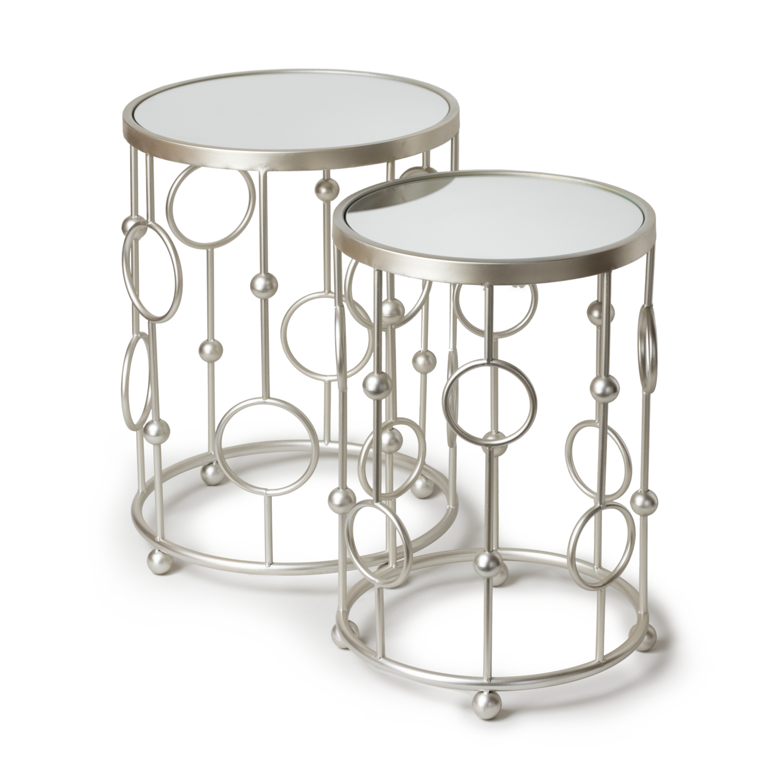 » TABLES HALCYON SILVER (SET OF 2)