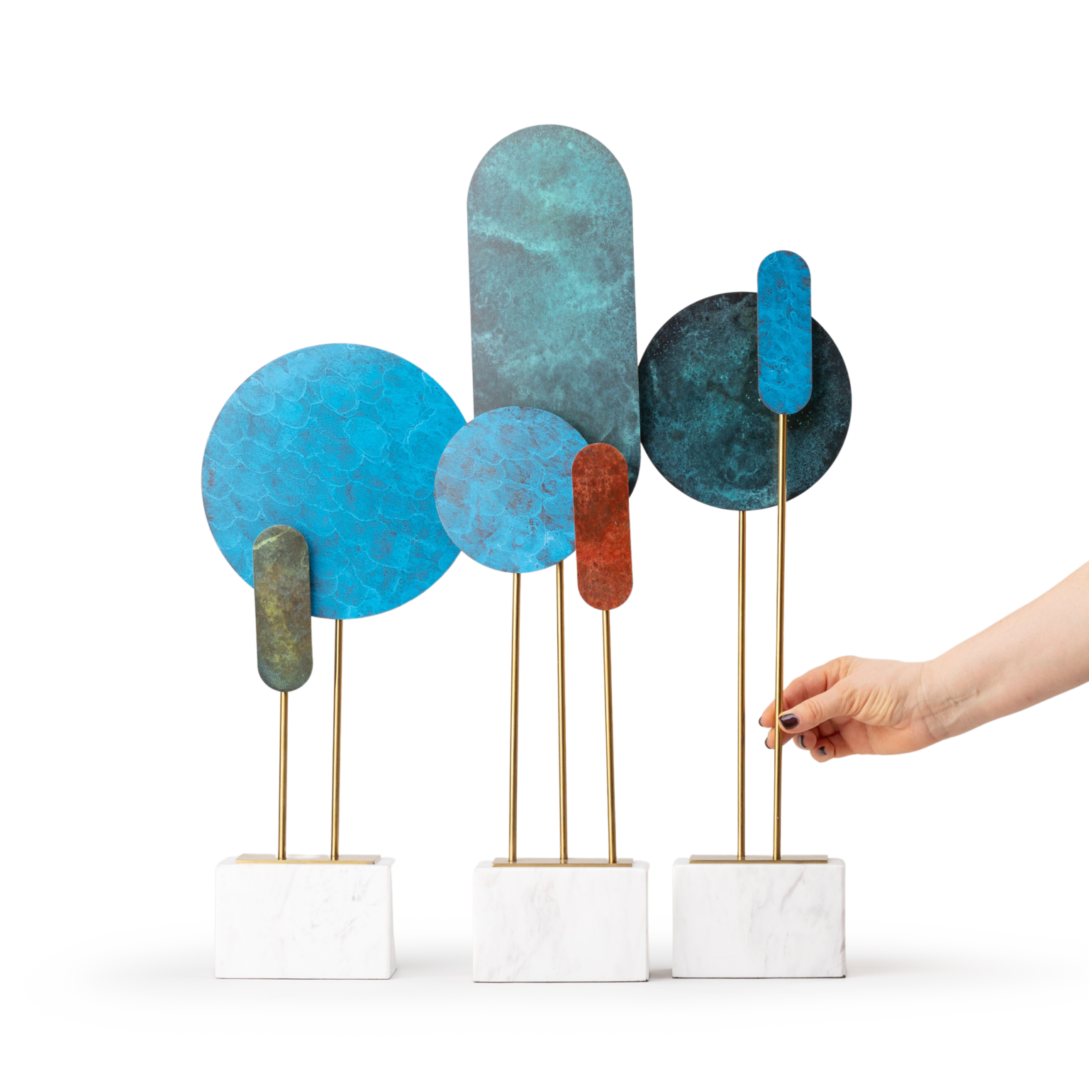 » GEOMETRIC FIGUREDOS PLACAS PLUTO BASE BLANCO