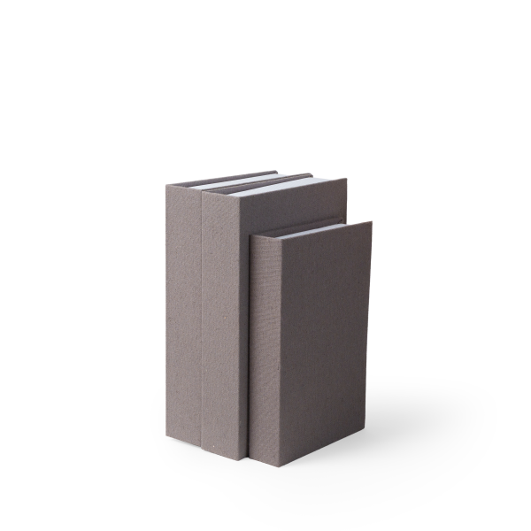 » Hemp book large (dark gray)