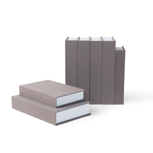 » Hemp book small (dark grey)