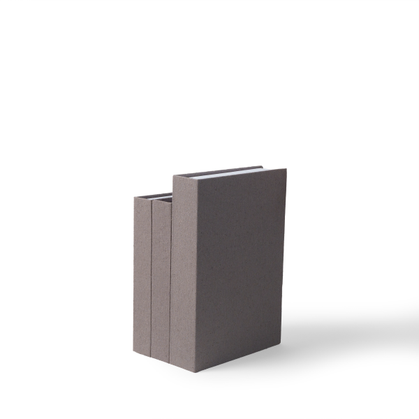 » Hemp book small (dark grey)
